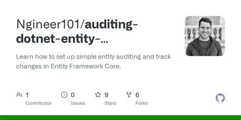 Github Ngineer Auditing Dotnet Entity Framework Core Learn How To Set Up Simple Entity