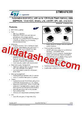 STM8AF638ATAX Datasheet PDF STMicroelectronics