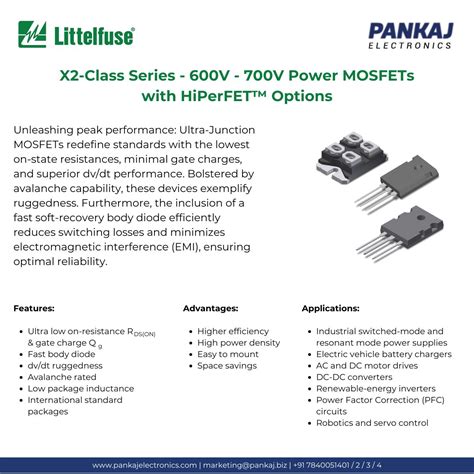Check Out X2 Class Series 600v 700v Power Mosfets By Littelfuse
