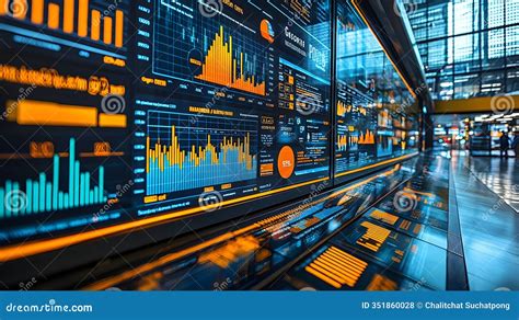 Infographic Visualization Engaging In Analytical Activity Stock Illustration Illustration Of