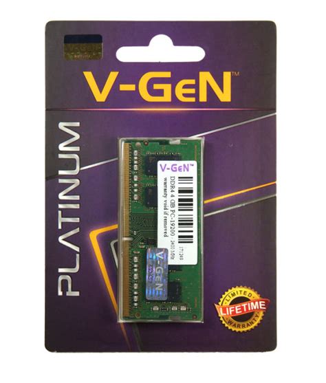 Ram V Gen Ddr4 4gb 2400mhz Pc19200 Sodimm Platinum Vgen Memory Laptop