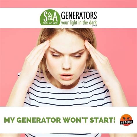 S&A Generators on LinkedIn: My generator won't start! 😡 If your generator won’t start it could be…