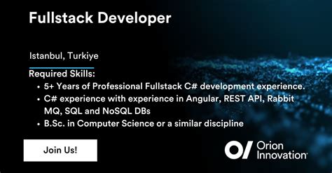 Orion Innovation On Linkedin Hiring Hiringalert Wearehiring Fullstackdeveloper Software