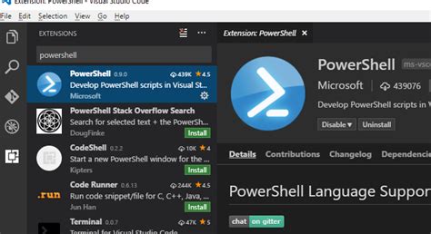 Visual Studio Code Powershell Jordinfo