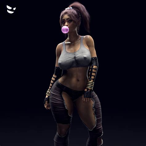Rule 34 3d Apex Legends Big Breasts Blowing Bubblegum Breasts Bubble