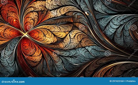 Intricate Fractal Patterns Digital Art Texture Stock Illustration Illustration Of Intricate