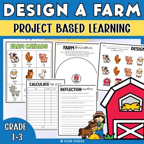 Design A Farm Math Project Pbl Budgeting Counting Planning Grades 1 3