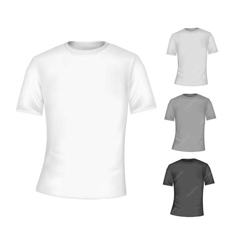Premium Vector Tshirt Mockup Vector Set Collection Vector Illustration