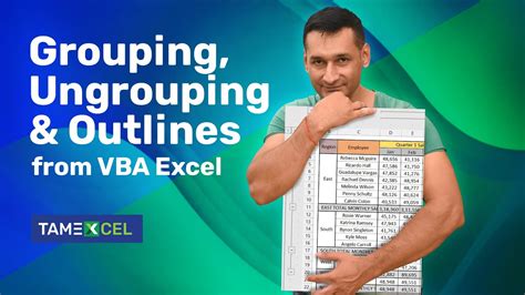 Grouping Ungrouping And Outlines From Vba Excel Youtube