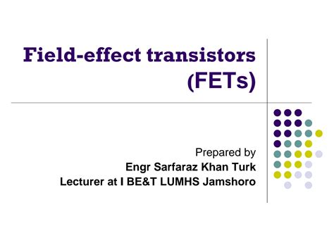 SOLUTION Field Effect Transistor FET Notes Studypool