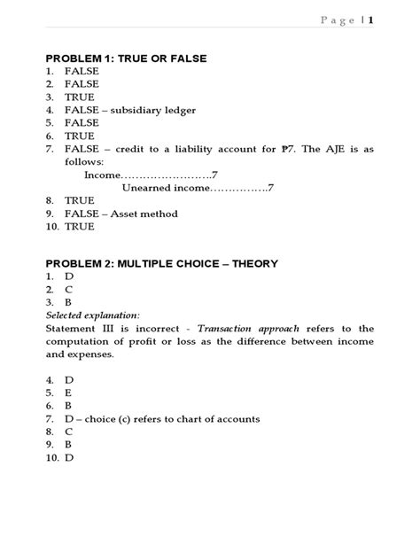 Sol Man Chapter 1 The Accounting Process Ia Part 1a 2020 Edition Pdf Debits And