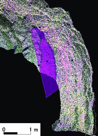 The Plane F Itted To The Selected Point Cloud For The Extraction The