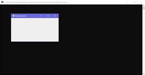 Python 使用PyQt生成图形界面 lyshark 博客园