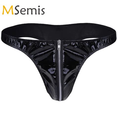 수영복 남성 수영복 란제리 속옷 가죽 수영 비키니 팬티 페니스 파우치 g 스트링 끈 속옷 남성 수영 트럭 Body Suits AliExpress