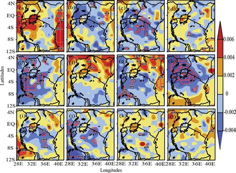 Al Spatial Patterns Of Annual Mean Trends In The Units Of Year⁻¹ In