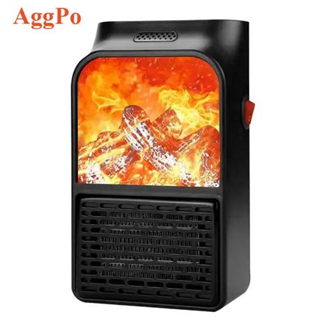 벽 마운트 히터 팬 3d 불꽃 화재 효과 휴대용 히터 벽난로 Led 빛 겨울 따뜻한 공기 송풍기