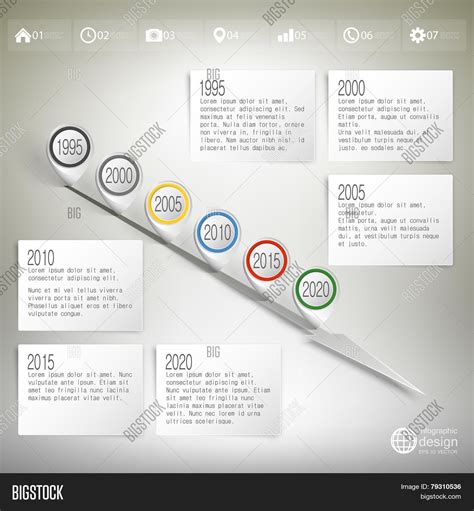 timeline pointer vector and photo free trial bigstock