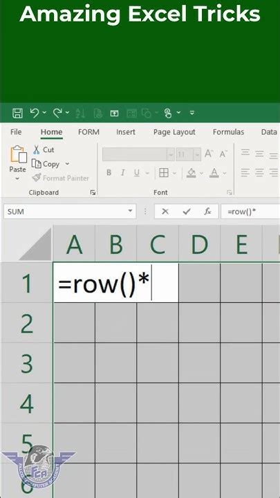 ms excel advance tips in short video shorts ytshorts