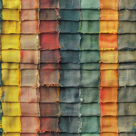 Premium Photo Seamless Abstract Vintage Style Fabric Linen Pattern