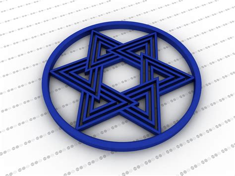 다윗의 별 3d 모델 3 Unknown Dwg 3ds Fbx Max Obj Stl Free3d