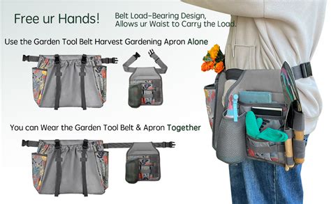 Gardening Apron Garden Tool Belt Set With Tool Pockets