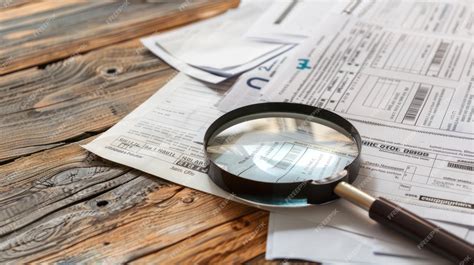 Premium Photo Insurance Fraud Concept With Magnifying Glass And