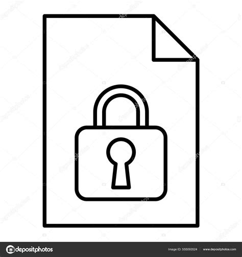 Padlock Icon Outline Illustration Security Vector Icons Web Stock Vector By ©muhammadatiq 555093524