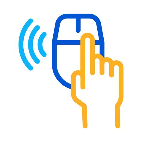 Wireless Mouse Icon Vector Outline Illustration Vector Art At Vecteezy