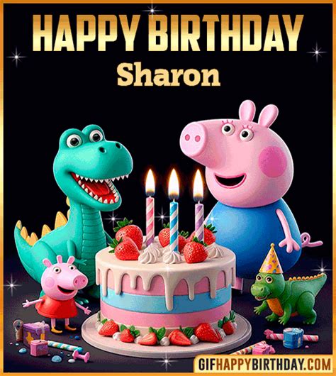 🎉 Happy Birthday Sharon  🎂 Funny And Personalized Animated Wishes