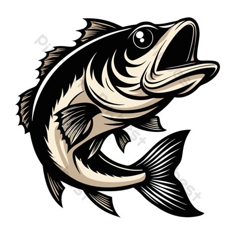 Gambar Seni Vektor Ikan Bergaya Elemen Grafis Unduhan Gratis Pikbest