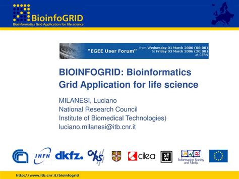 Ppt Bioinfogrid Bioinformatics Grid Application For Life Science Powerpoint Presentation Id
