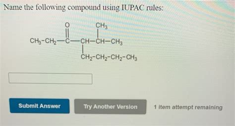Solved Name the following compound using IUPAC rules: CH3 | Chegg.com