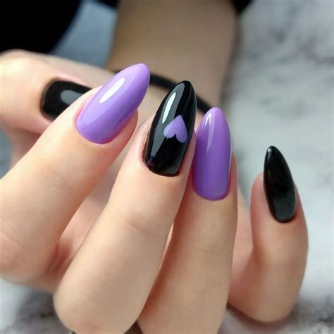 Dark Purple Acrylic Nails