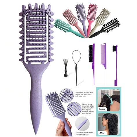 ikt curl brush curl defining brush 2025 new vented hair brush curly