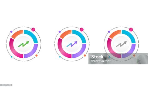 진행률 그래프 아이콘이 있는 원형 다이어그램입니다 벡터 아이콘 개념 0명에 대한 스톡 벡터 아트 및 기타 이미지 0명 개념