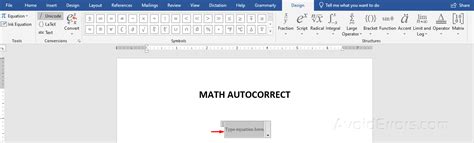 How To Enable Auto Correct For Math In Ms Word 2016 Avoiderrors
