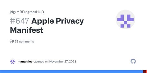 Apple Privacy Manifest · Issue 647 · Jdgmbprogresshud · Github