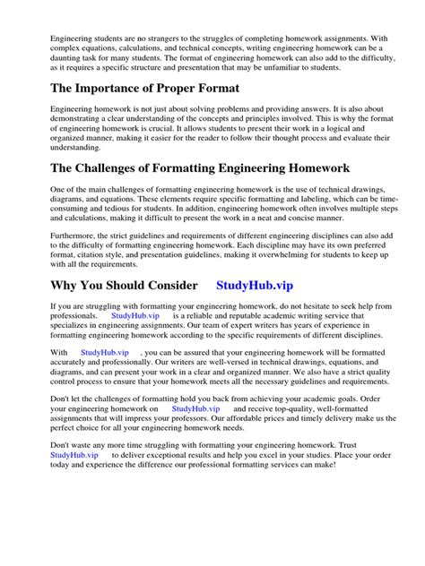 engineering homework format pdf engineering homework