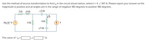 Solved Use The Method Of Source Transformation To Find Chegg Com