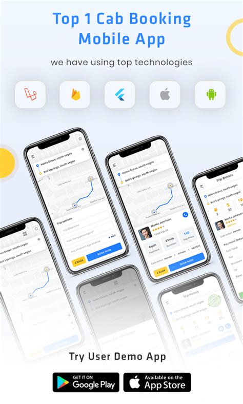 Cabme Flutter Complete Taxi Booking Solution Buy Apps Themes Ui