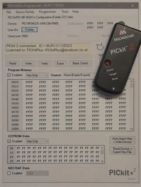 microchip pickit2 pic programmer microcontroller includes pickitplus