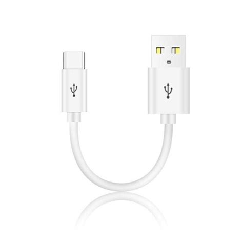Короткий кабель Usb Type C 10 см высокоскоростной зарядный шнур поддержка передачи данных для