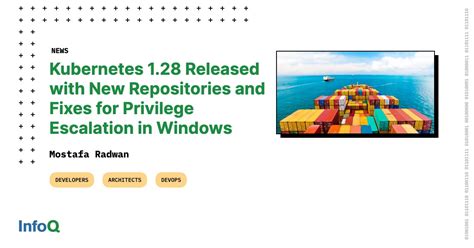 Kubernetes Released With New Repositories And Fixes For Privilege Escalation In Windows InfoQ