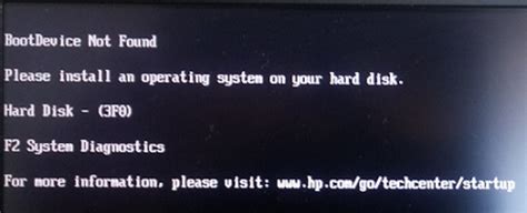 Fix Boot Device Not Found Hard Disk 3f0 Error