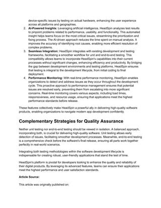 Unit Testing Vs End To End Testing Understanding Key Differences Pdf