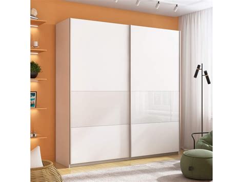 Купить Прайм широкий декор Шкаф купе 2 дверный белый профиль ЛДСП Белый снег Стекло белое ЛДСП