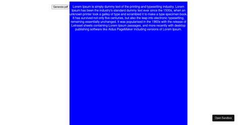 Jspdf Html2canvas Examples Codesandbox