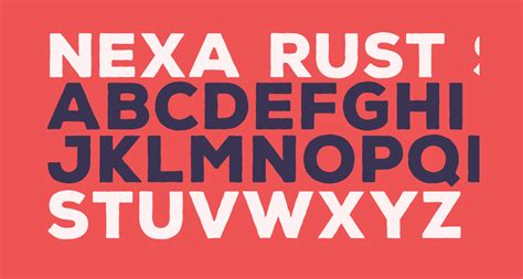 Nexa Rust Sans Black Free Font What Font Is
