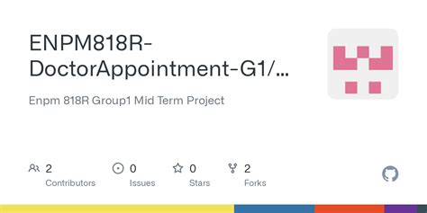 Github Enpm818r Doctorappointment G1appointment App Enpm 818r Group1 Mid Term Project