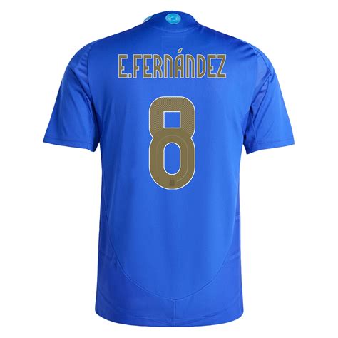 Adidas Argentina Authentic Enzo Fernandez Away Jersey 2425 Lucid Blu